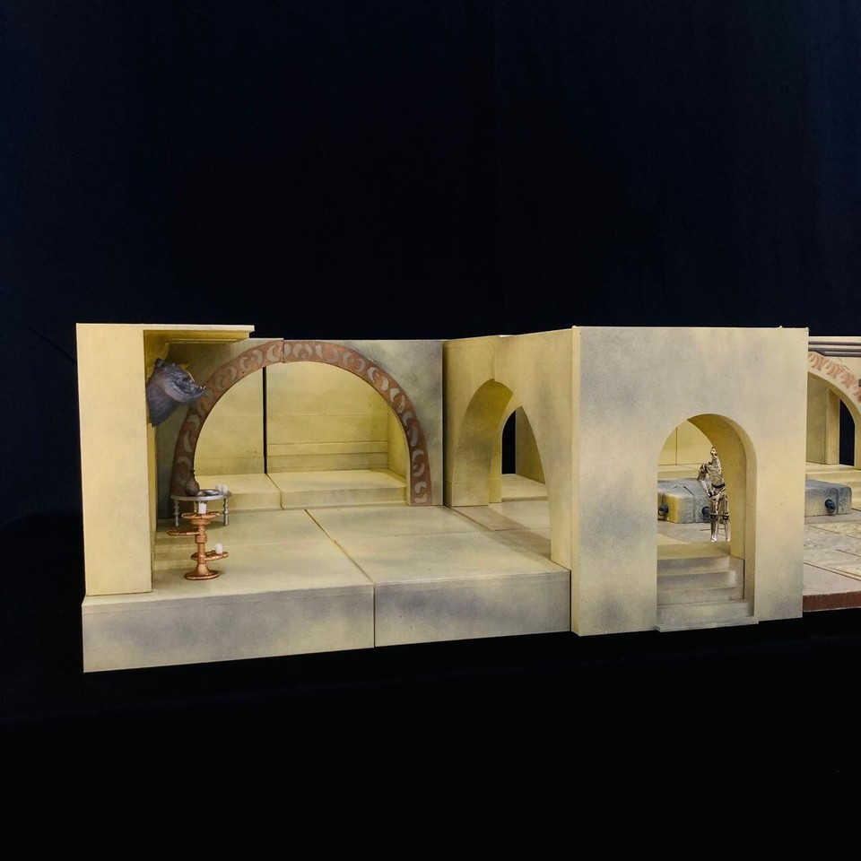 Jabba's Palace Custom Diorama (Large Size) for 3.75 IN (1:18) Figures ...