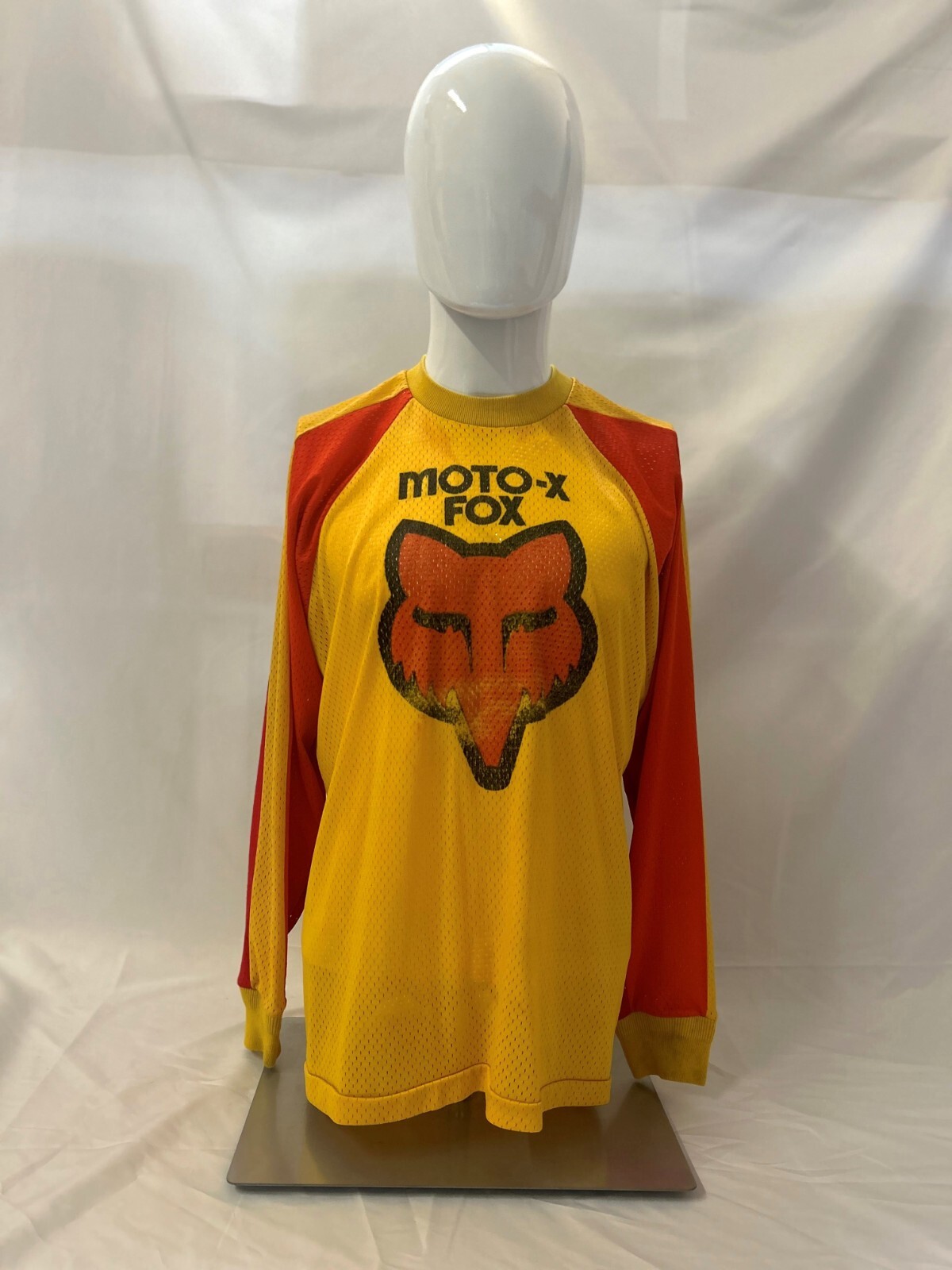 Vintage RARE Original Fox Moto-X Yellow and Red Mesh … - Gem