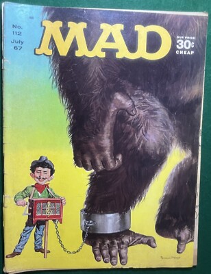 1967 MAD Magazine #112 Alfred E Neuman / King Kong / Tarzan Parody | eBay