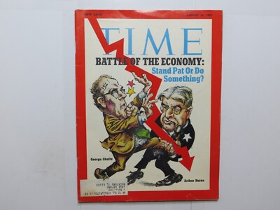 Time Magazine Battle of the Economy (August 16, 1971) AP | eBay