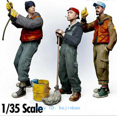 1/35 Scale Unpainted Model Kits Sailor Seaman Three Team Figure ...