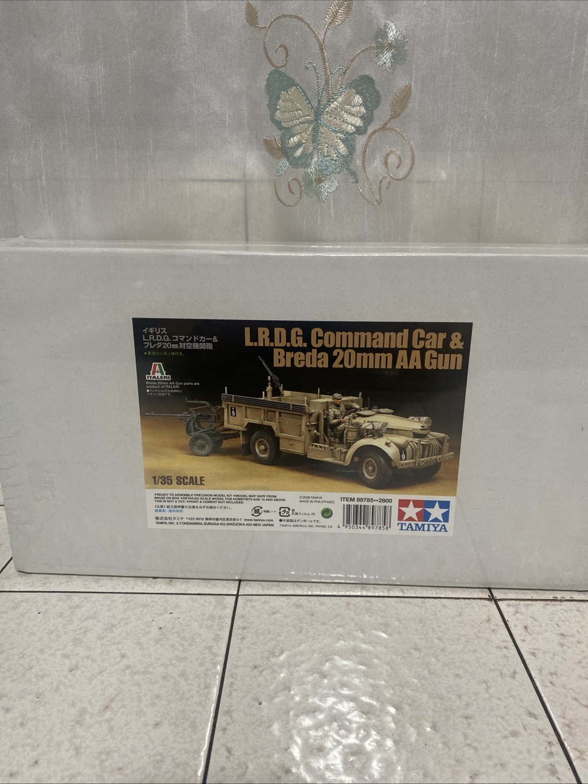 TAMIYA ITALERI 1/35 LRDG COMMAND CAR & BREDA 20mm AA GUN #89785 factory ...
