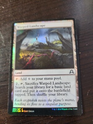 FOIL Warped Landscape x1 Shadows over Innistrad 1x MTG Magic the ...