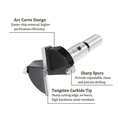 Forstner Drill Bit 35mm Tungsten Carbide Auger Opener For Wood ...