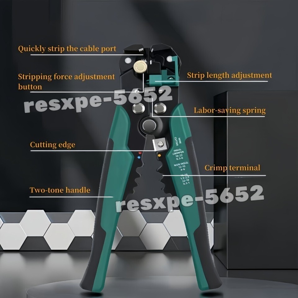 New Automatic Wire Cutter Stripper Pliers Electrical Cable Crimper ...