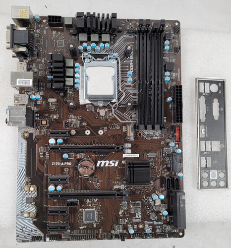 MSI Z170-A PRO Desktop Motherboard Intel Z170 LGA1151 DDR4 M.2 VGA ATX ...