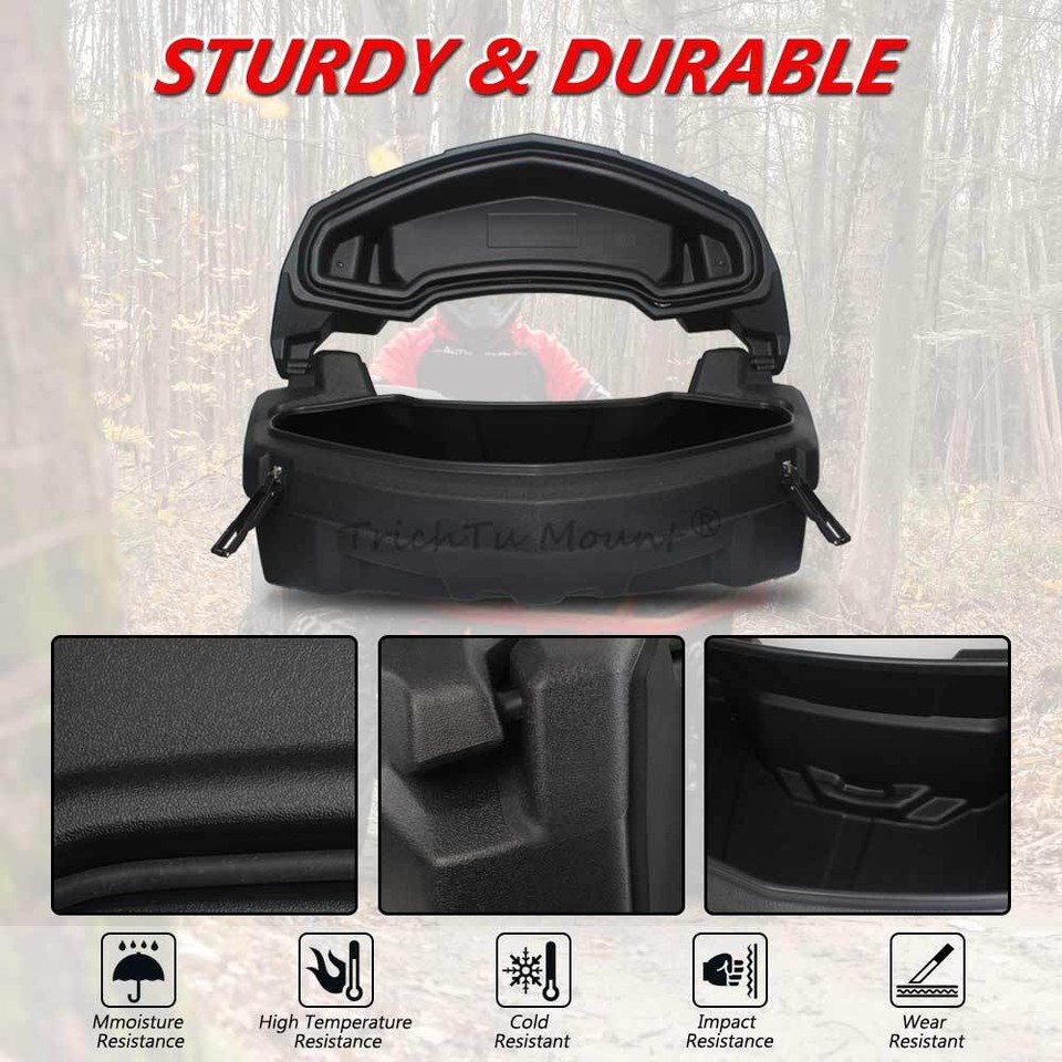 23 Gal 86L UTV Rear Cargo Storage Box For Can Am Maverick X3 Renegade ...