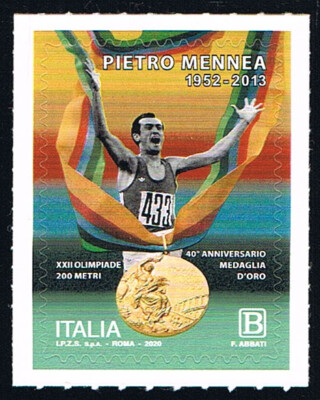 ITALIA 1 FRANCOBOLLO PIETRO MENNEA OLIMPIADE 2020 nuovo** (BI12.528) | eBay