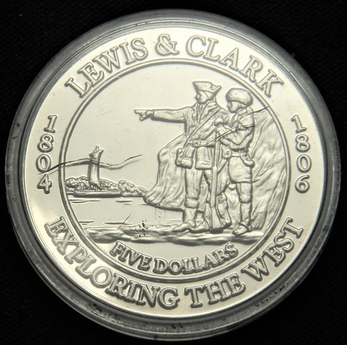 2003 LIBERIA $5 COIN COMMEMORATING THE 1804-1806 LEWIS AND CLARK ...