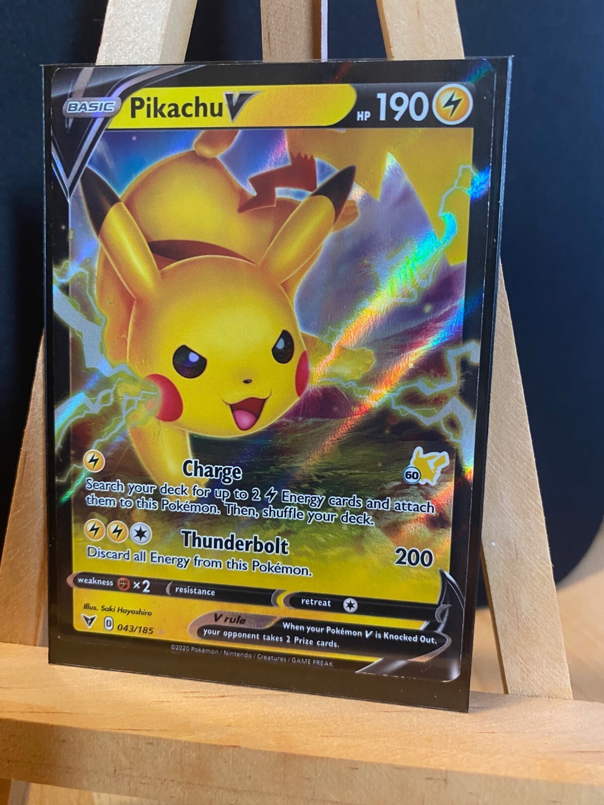 Pikachu V 43/185 Ultra Rare Holo Pokemon Vivid Voltage | eBay