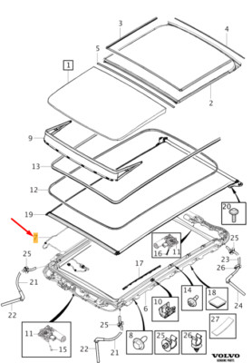 VOLVO XC90 MK2 Sunroof Wiring Harness 31395521 NEW GENUINE | eBay UK