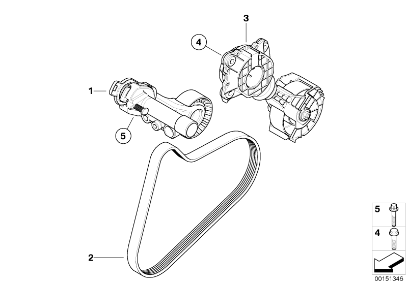 MINI Genuine Ribbed V Belt 6K x 895 Fits R57 R57 LCI R55 R55 LCI R60 ...