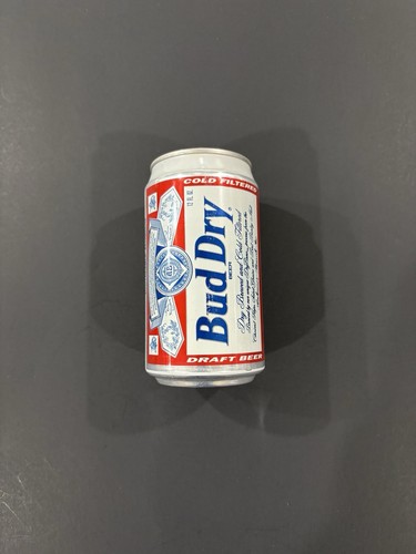 Bud Dry Beer Can. Early 1990 ‘s. Vertical Label. Top Opened. Combined ...