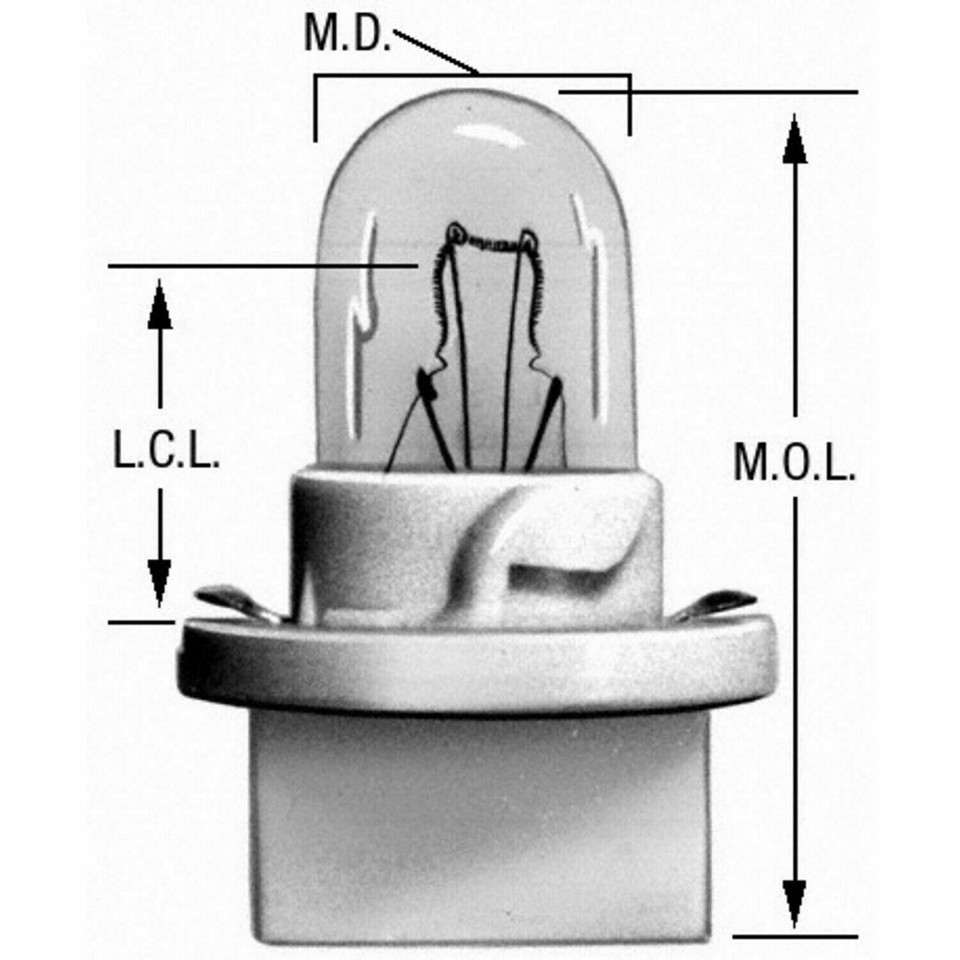 10 Instrument Panel Light Bulb-Mini Lamp Turn Signal Indicator Light ...