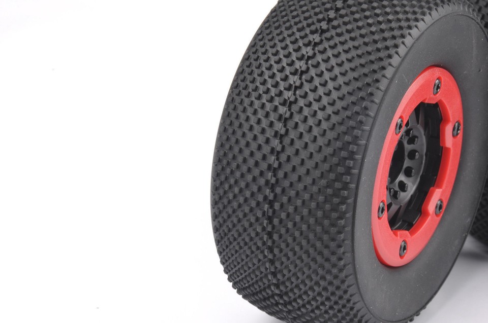 4Pcs 1:10 RC Short Course Tires&Bead-Lock Rims For HSP TRAXXAS Slash ...