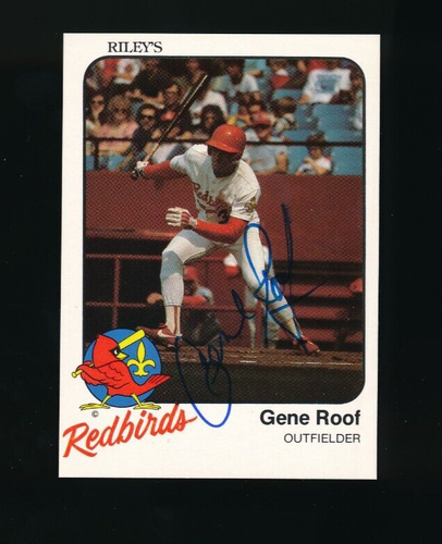 1982 Riley's Louisville Redbirds Gene Roof #5 Rc signed auto autograph ...