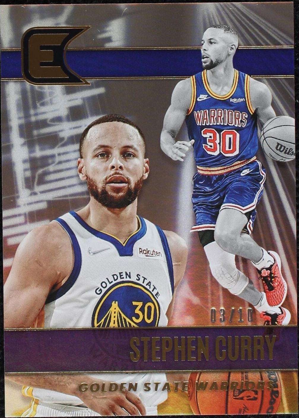 2021-22 Panini Chronicles - Essentials Stephen Curry #305 Gold /10 for ...