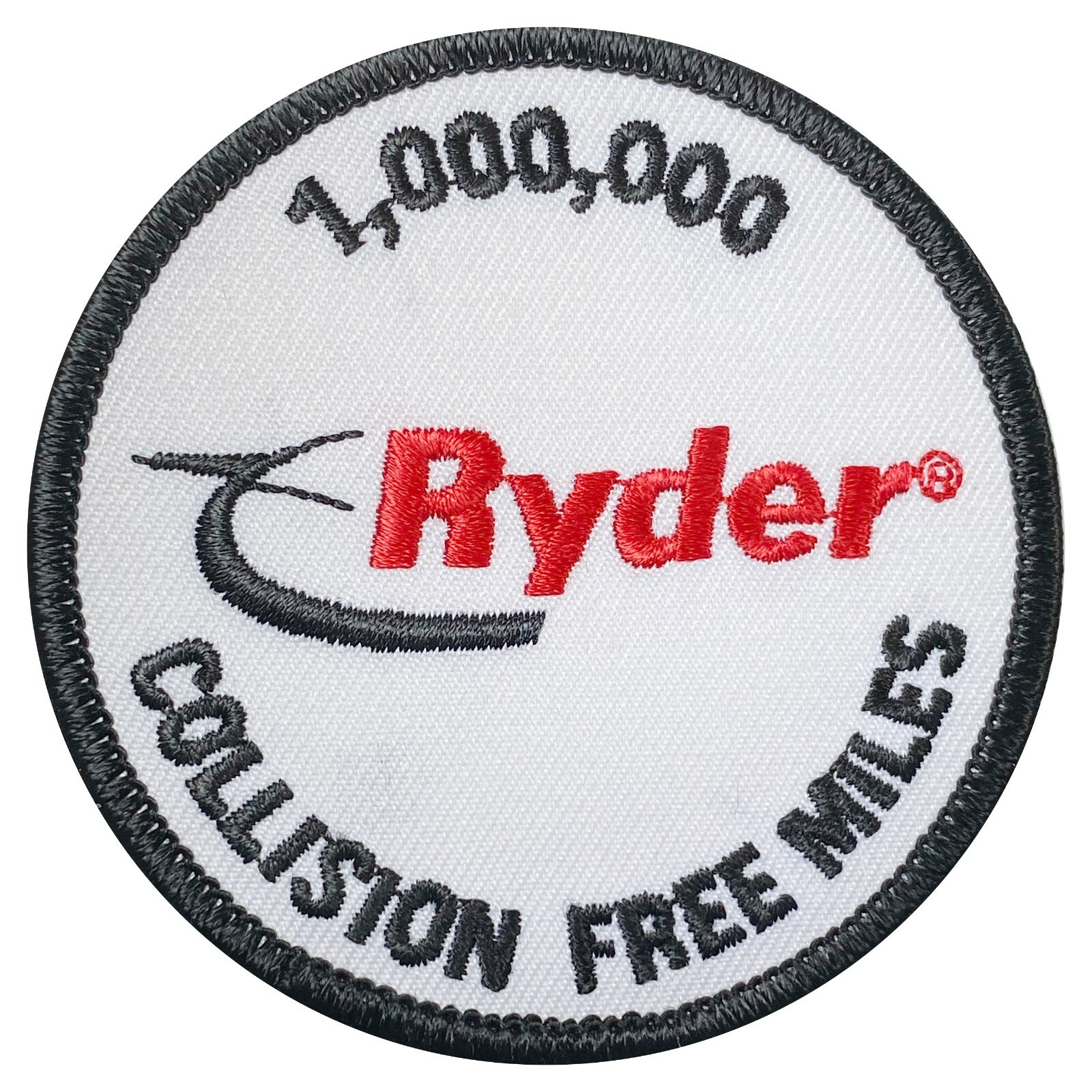 Ryder Patch 1,000,000 Collision Free Miles Award Embroidered Patch 3" x ...