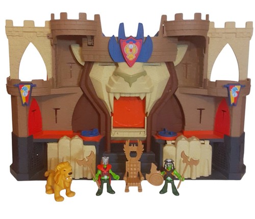 Fisher Price Imaginext Lion's Den Castle Playset w/ Accessories Lights ...