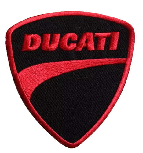 Ducati Motorcycle Red & Black Embroidered Iron On Patch 2.75" x 3" | eBay
