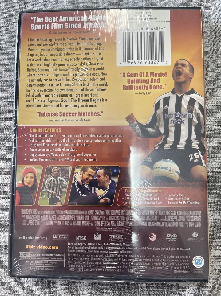 Goal: The Dream Begins (DVD, 2005) - Previously Rented 786936700275| eBay