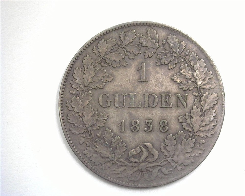 1838 Gulden AU+ Wuerttemberg Germany | eBay