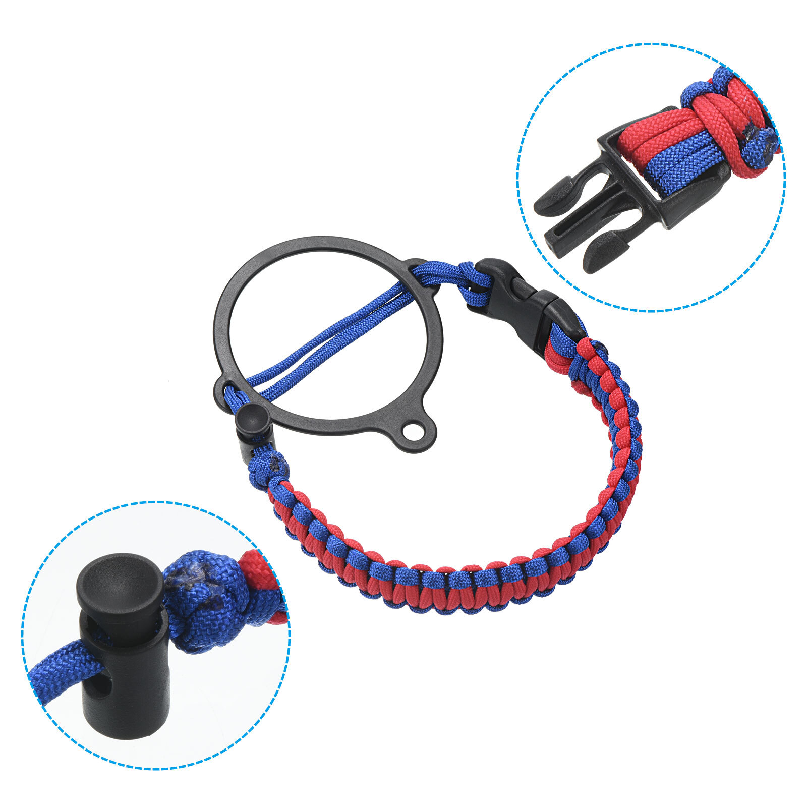 Water Bottle Holder, Paracord Handle Strap Carrier Red, Blue | eBay