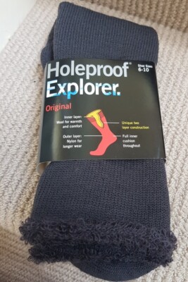 Holeproof Explorer Wool Nylon Socks. Men's 6 to 10. Original | eBay ...