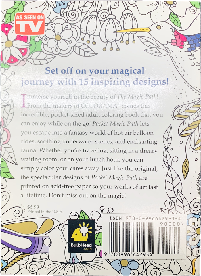Colorama Presents The Magic Path Coloring Book Pocket Edition Travel ...