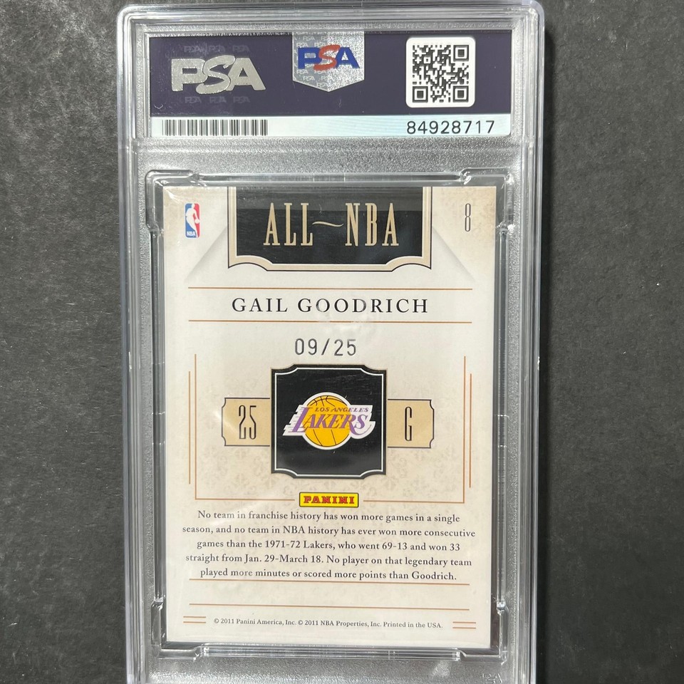 2011 Panini #8 Gail Goodrich Signed Card AUTO PSA Slabbed Lakers | eBay