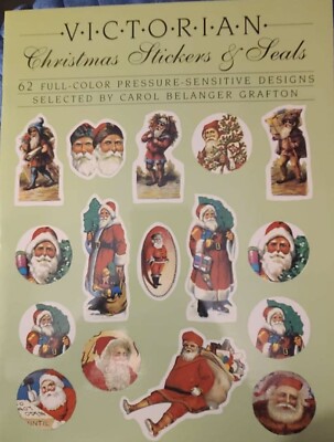 Victorian Christmas Stickers and Seals Book, 62 Full Color Seals | eBay