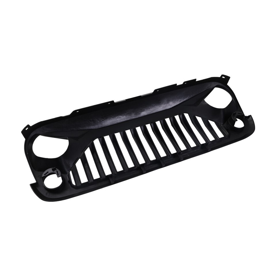 Matte Black Front Angry Bird Grill Grille Cover For 2007-2017 Jeep ...
