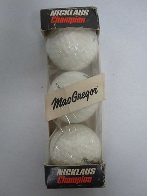 VINTAGE MACGREGOR JACK NICKLAUS SIGNATURE LIQUID CENTER #2 GOLF BALLS ...