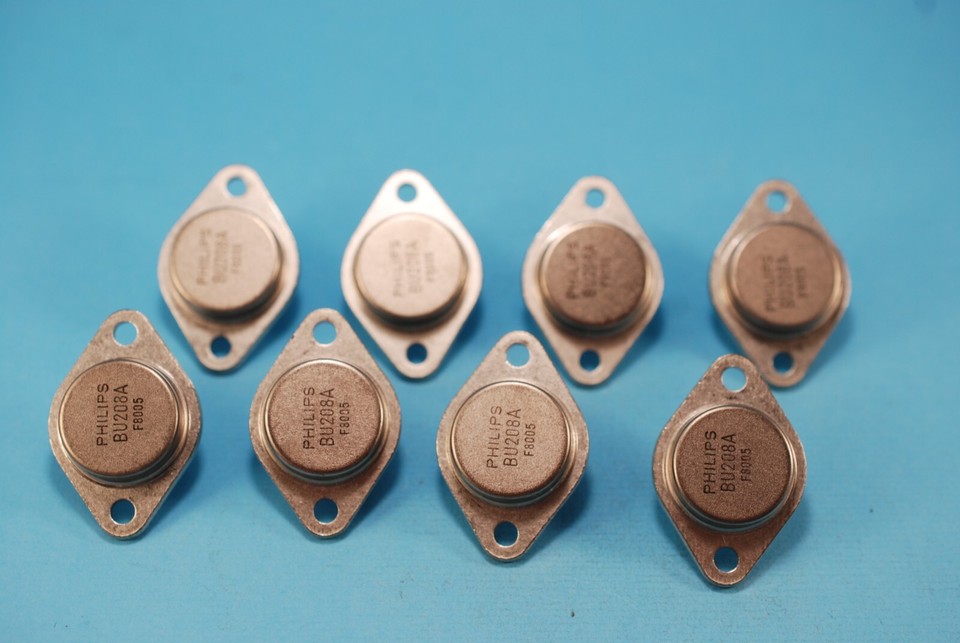 8 Pieces Philips BU208A NOS NPN Silicon High Voltage Power Transistors ...