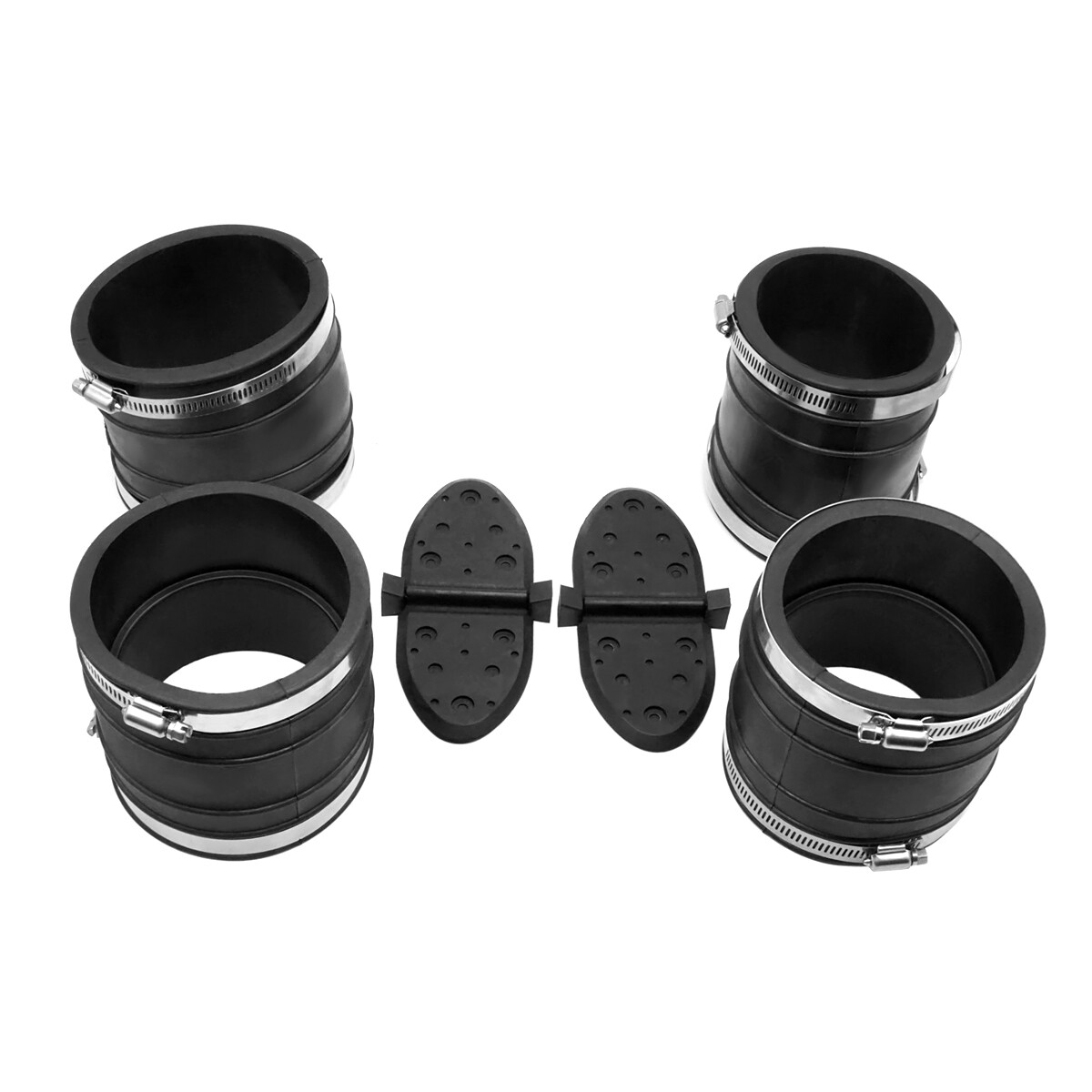 Upper and Lower exhaust Hose tube rubber coupler Bellows Mercruiser 4.3 ...