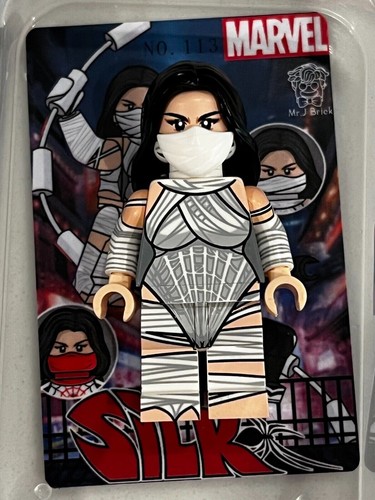 【Mr J Brick】custom minifigure : VERSION BLANCHE SOIE (Cindy Moon, Spi ...