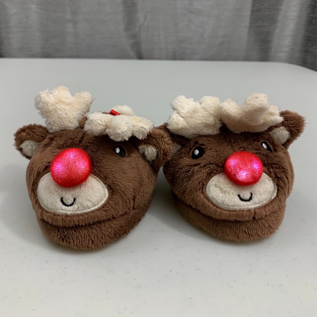 Rudolph The Red Nosed Reindeer Slippers WonderShop Brandclub