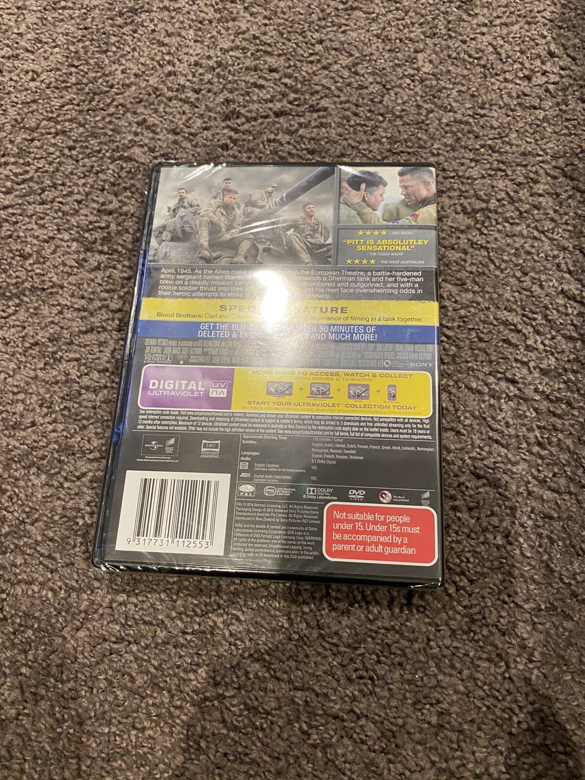 Fury (DVD, 2014) | eBay