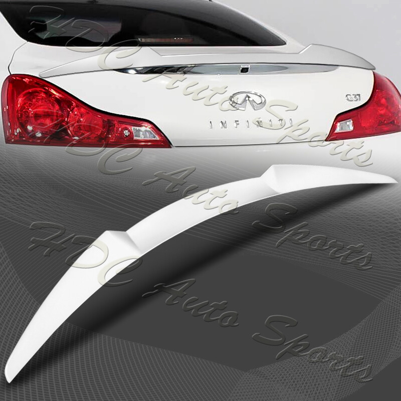For 2008-2013 Infiniti G37 Coupe W-Power Pearl White V-Style Trunk ...