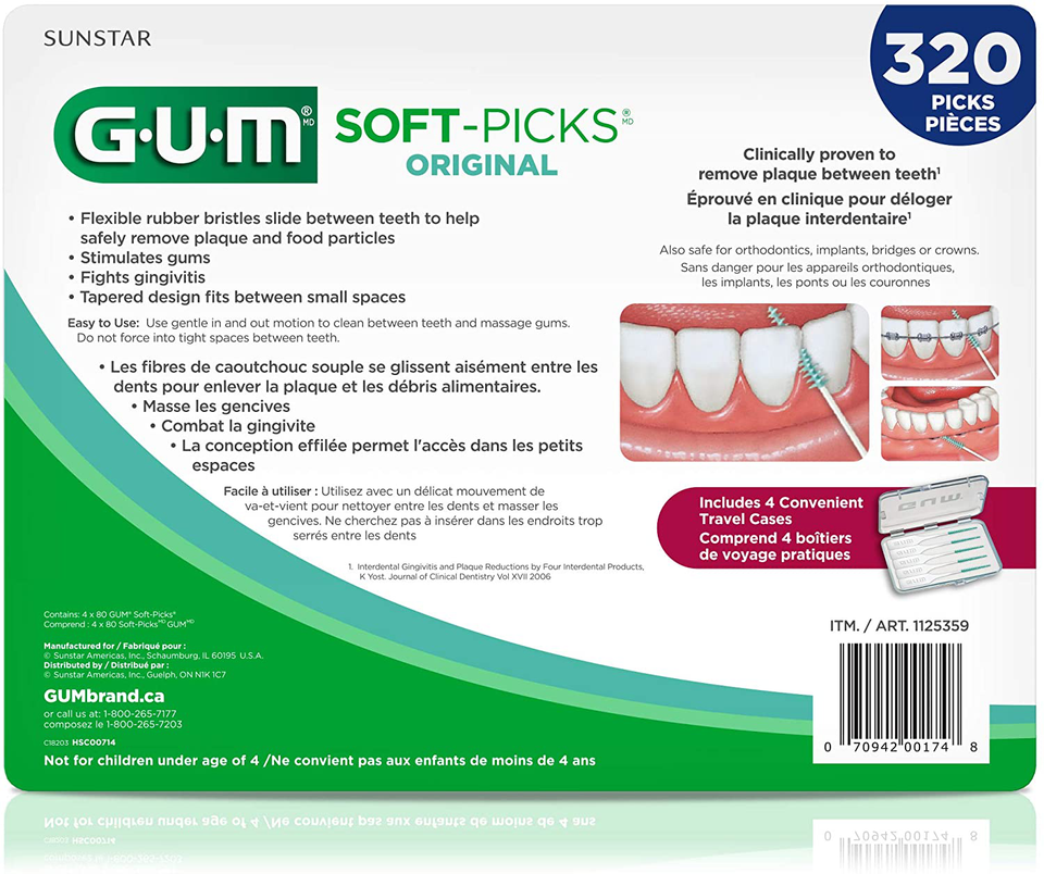Gum Soft-Picks Original Dental Picks, 320 Count | eBay