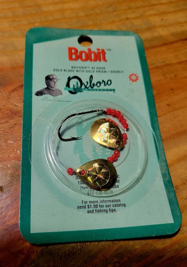 Vintage Fishing Oxboro Bobit Live Bait Rig Lure GOLD Prism #2 Carlisle ...
