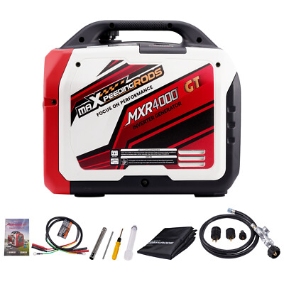 4KW Portable Dual Fuel Generator Inverter LPG/Gas Bluetooth E-Start ...