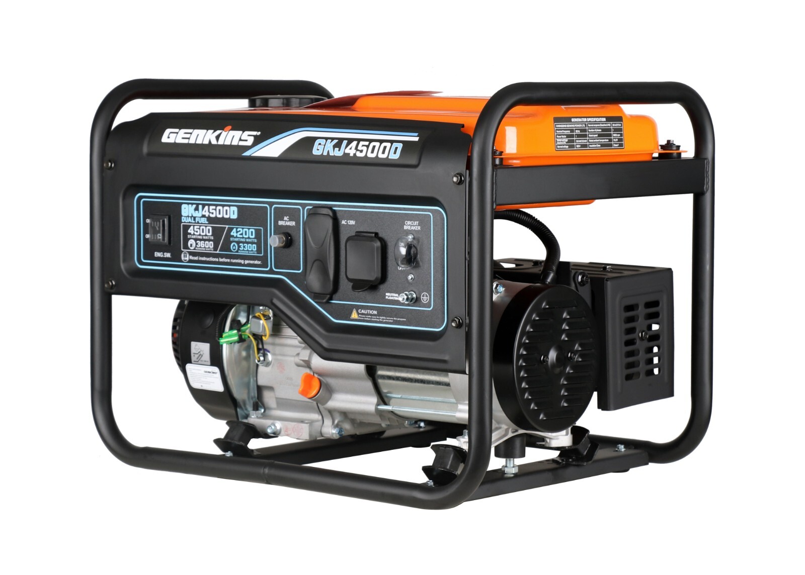 Genkins 4500 Watt Dual Fuel Generator Propane or Gas | eBay