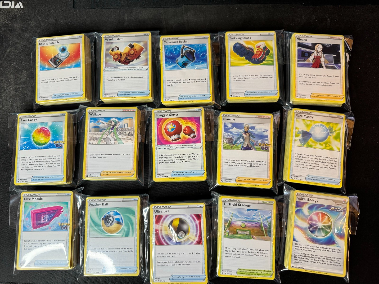 Pokemon TCG Trainer Card Bulk Lot - 200 Trainers + 20 Holo/Reverse Holo ...