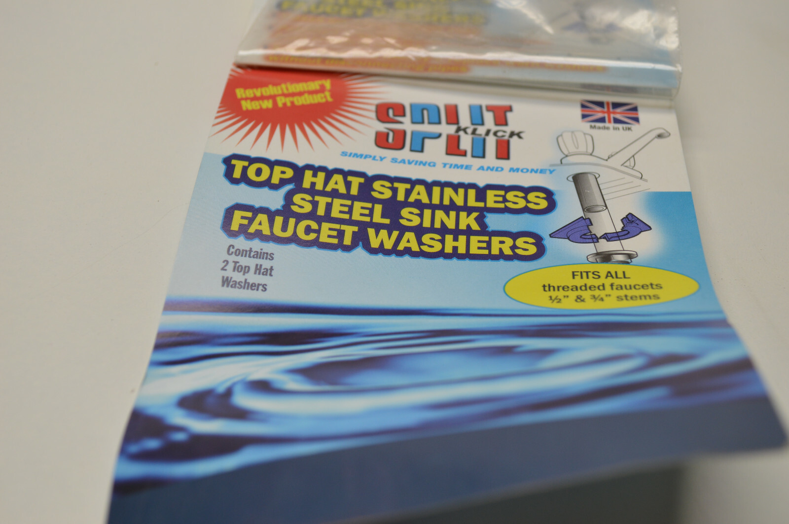 Split Klick Top Hat Stainless Steel Sink Faucet Washers | eBay
