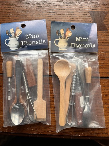 Set Of 2 Longaberger Collectors Club Miniature Pottery Utensils for ...