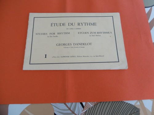 ETUDE DU RYTHME DE GEORGES DANDELOT - CAHIER 1 | eBay