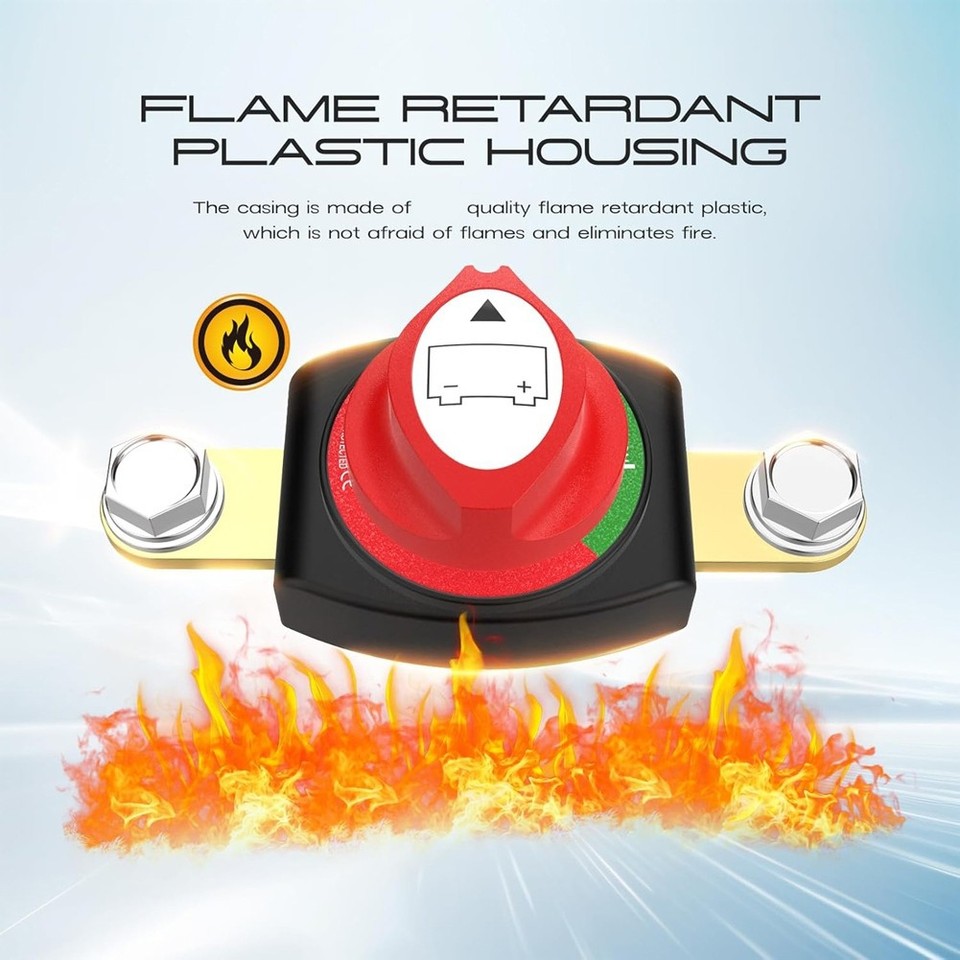 Side Post Battery Disconnect , Battery Cut Off 12-48V Heavy Duty ...