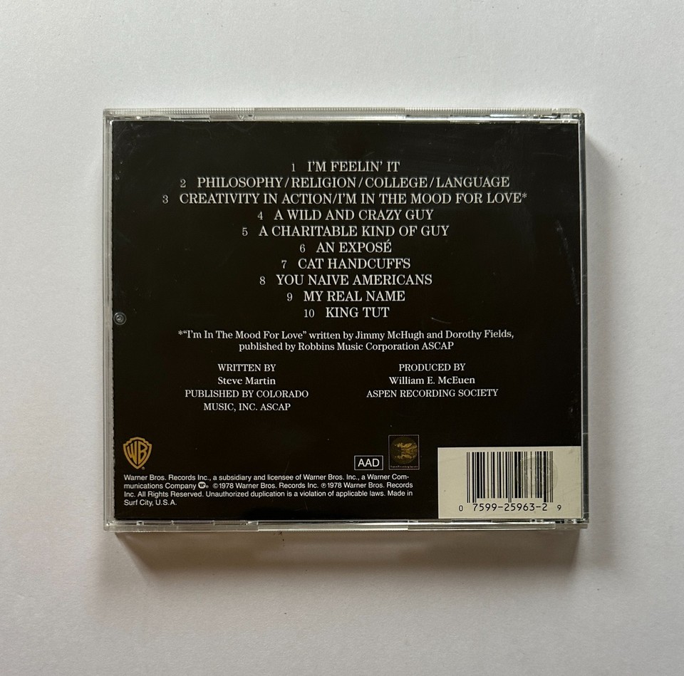 STEVE MARTIN A Wild And Crazy Guy | 1978 Warner Bros. (3238-2) CD | eBay