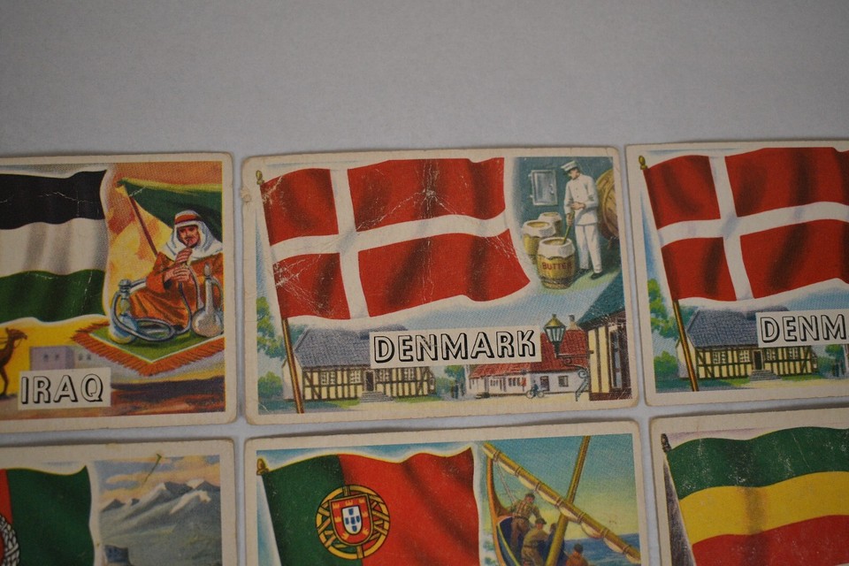 98 Vtg 1956-1959 A&BC Gum TOPPS Flags of the World Trading Cards | eBay